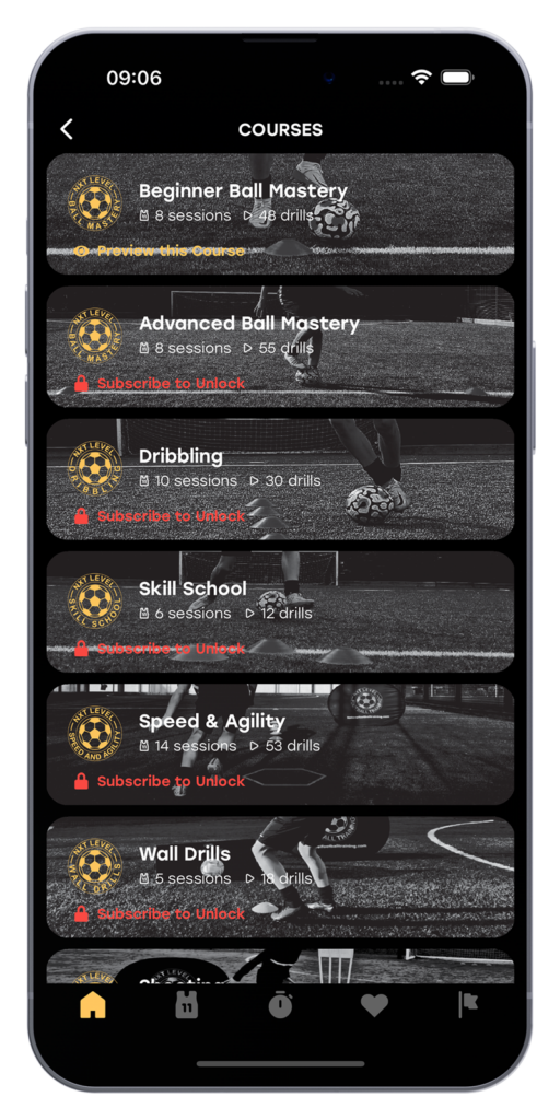 App - Nxt Level Football Training